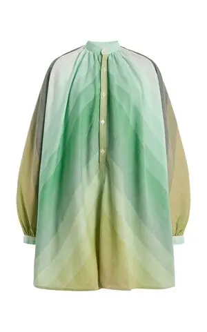MARRAKSHI LIFE The Touareg Cotton Tunic - Green