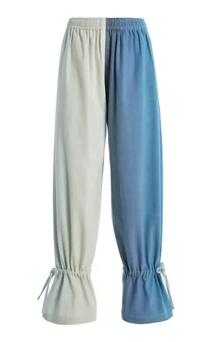 MARRAKSHI LIFE The Parachute Cotton Pants - Blue