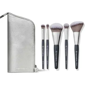 BK BEAUTY Angie Hot & Flashy Travel Brush Set With Pouch - Grey
