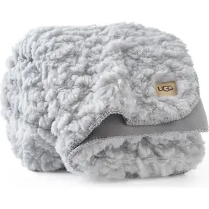 UGG Shira Fleece Throw Blanket - Stone