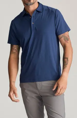 UNTUCKIT Solid Performance Polo - Navy