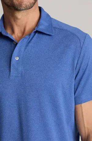 UNTUCKIT Solid Performance Polo - Ocean Blue