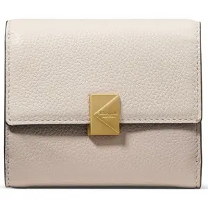 Kate Spade New York Deco Colorblock Pebble Leather Trifold Wallet - Cashew Milk Multi