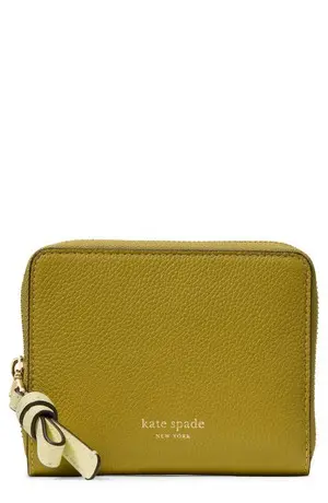 Kate Spade New York Small Loop Colorblock Pebbled Leather Zip Wallet - Laurel Leaf