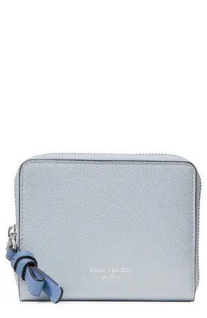 Kate Spade New York Small Loop Colorblock Pebbled Leather Zip Wallet - Pale Sapphirine