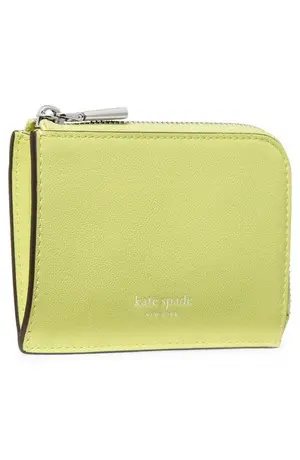 Kate Spade New York Mini Smooth Leather Zip Card Case - Bosc Pear