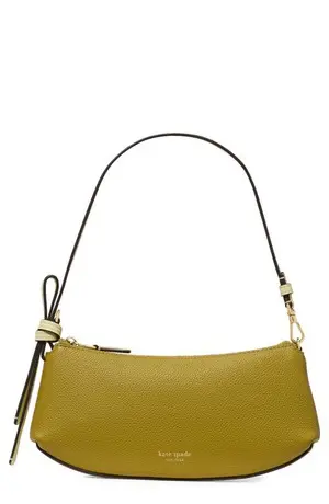 Kate Spade New York Loop Colorblock Pebble Leather Pochette Shoulder Bag - Laurel Leaf