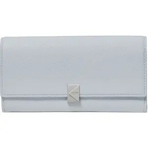 Kate Spade New York Deco Large Pebbled Leather Flat Wallet - Pale Sapphirine