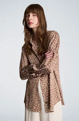 KENNETH COLE Oversized Button-up Shirt