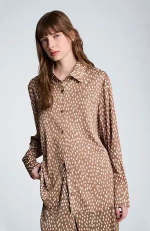 KENNETH COLE Oversized Button-up Shirt