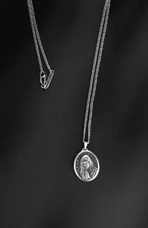VINCERO Virgin Mary Sterling Pendant Necklace