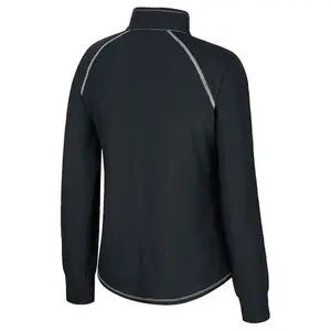COLOSSEUM Iowa State Cyclones Bikram Raglan Quarter-zip Top - Black