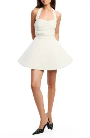 Bardot Sabine Halter Mini Dress