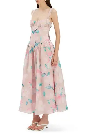 Bardot Cartia Floral Print Midi Dress