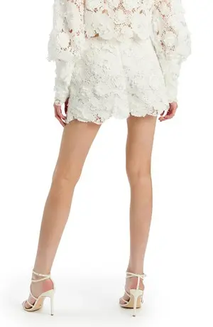 Bardot Amyra Lace High-waist Shorts