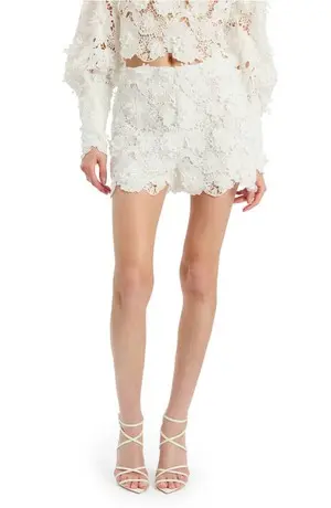 Bardot Amyra Lace High-waist Shorts