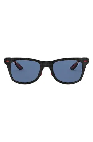 Ray-ban 52mm Square Sunglasses - Carbon/allutex Red/blue