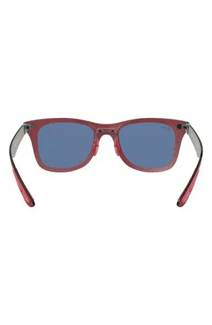 Ray-ban 52mm Square Sunglasses - Carbon/allutex Red/blue