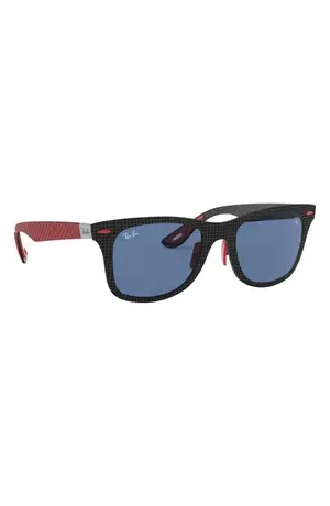 Ray-ban 52mm Square Sunglasses - Carbon/allutex Red/blue