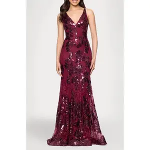 BLONDIE NITES Sequin Lace Gown