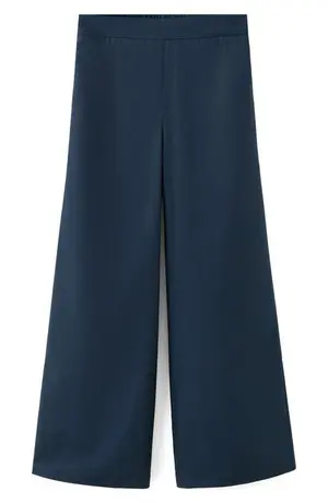 Mango Wide Leg Cotton Pants