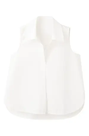Mango Sleeveless Cotton Shirt