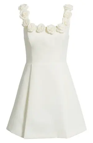 LUCY PARIS Rosette Trim Cocktail Minidress