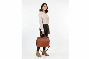 EVA INNOCENTI Sienna Mini Tote Bag - Medium Brown