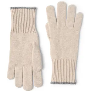 Brunello Cucinelli Cashmere Knit Gloves - Sand