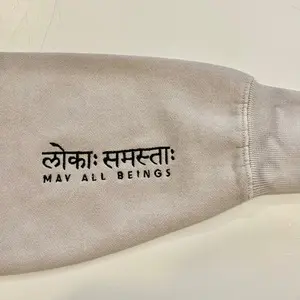 CONSCIOUS INK May All Beings Be Happy And Free" Sweatshirt With Manifestation Kit