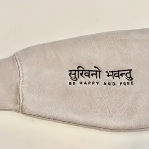 CONSCIOUS INK May All Beings Be Happy And Free" Sweatshirt With Manifestation Kit