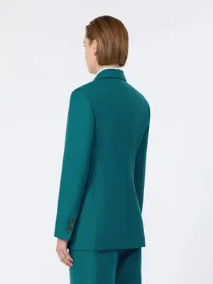 Max Mara Wool, Mohair, And Silk Double-breasted Blazer