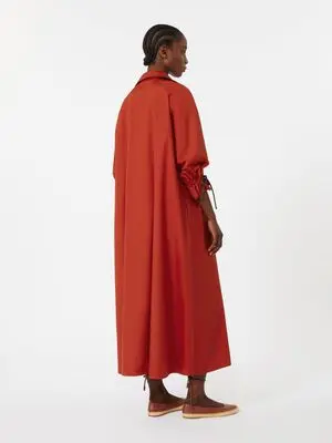 Max Mara Oversized Cotton Poplin Maxi Dress