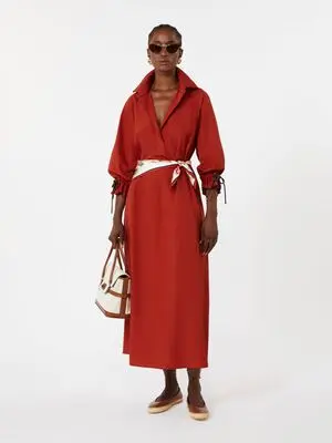 Max Mara Oversized Cotton Poplin Maxi Dress