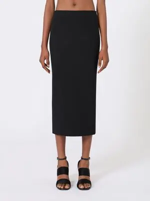 Max Mara Compact Crêpe Jersey Midi Skirt