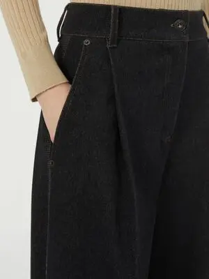 Max Mara Denim-effect Jersey Five-pocket Trousers