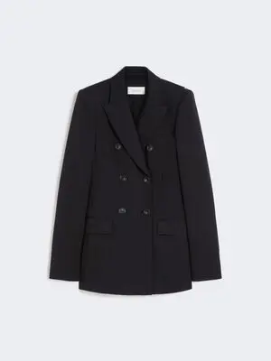 Max Mara Jersey Double-breasted Blazer