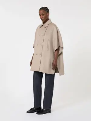 Max Mara Lightweight Cashmere Broadcloth Cape