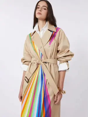 Max Mara Printed Trench Coat
