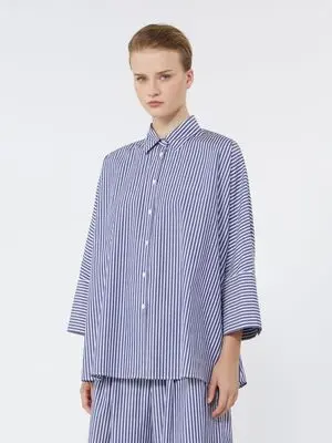 Max Mara Cotton Poplin Oversized Shirt