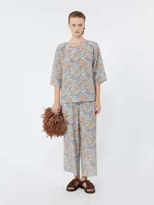 Max Mara Printed Silk Crêpe De Chine Blouse