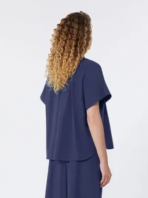 Max Mara Cotton Poplin Shirt - Navy