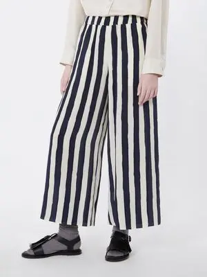 Max Mara Printed Crêpe De Chine Trousers