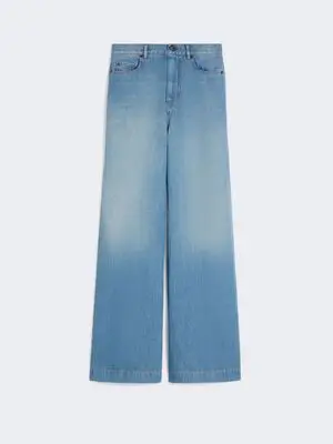 Max Mara Linen And Cotton Denim Jeans