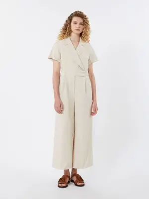Max Mara Viscose And Linen Batavia Jumpsuit