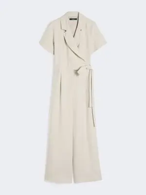 Max Mara Viscose And Linen Batavia Jumpsuit
