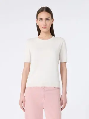Max Mara Silk And Cotton Jumper - Ecru
