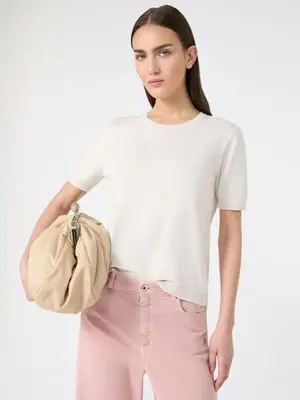 Max Mara Silk And Cotton Jumper - Ecru