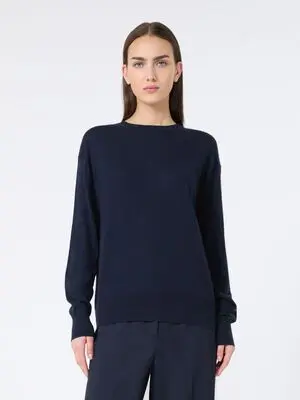 Max Mara Wool And Cashmere Sweater - Navy