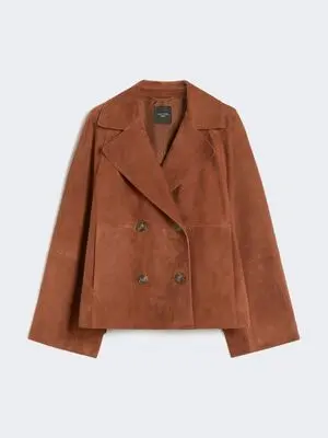 double-breasted suede jackets